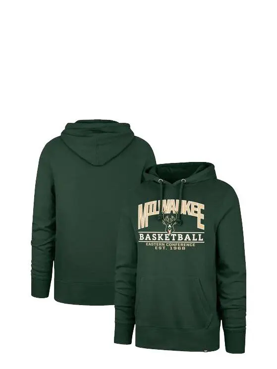 '47 Milwaukee Bucks Good Call Headline Pullover Hoodie - Hunter Green