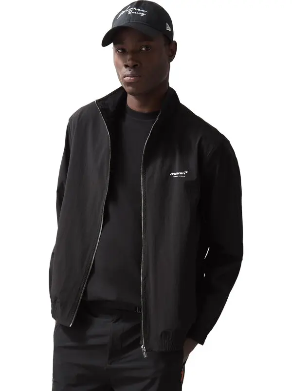 REISS X Mclaren F1 Team Isaac Tech Funnel-neck Jacket - Black