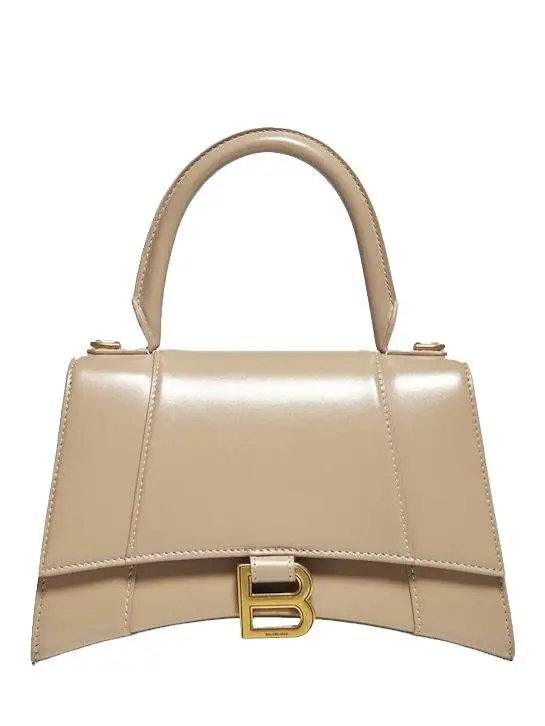 Balenciaga Hourglass Top Handle Bag - Beige