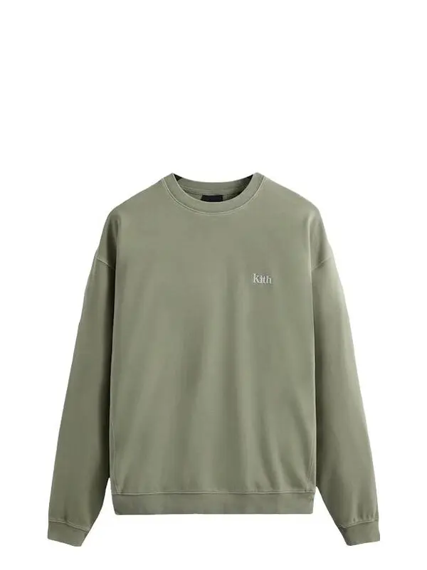 Kith Crystal Wash Interlock Crewneck Sweatshirt - Cavan