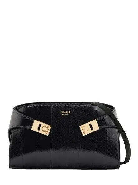 FERRAGAMO Hug Mini Crossbody Bag - Black
