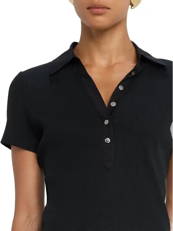 Veronica Beard Kearney Polo Shirt - Black