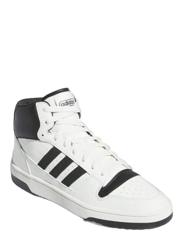 Adidas Break Start Mid High-top Sneakers - Cloud White / Core Black / Cloud White