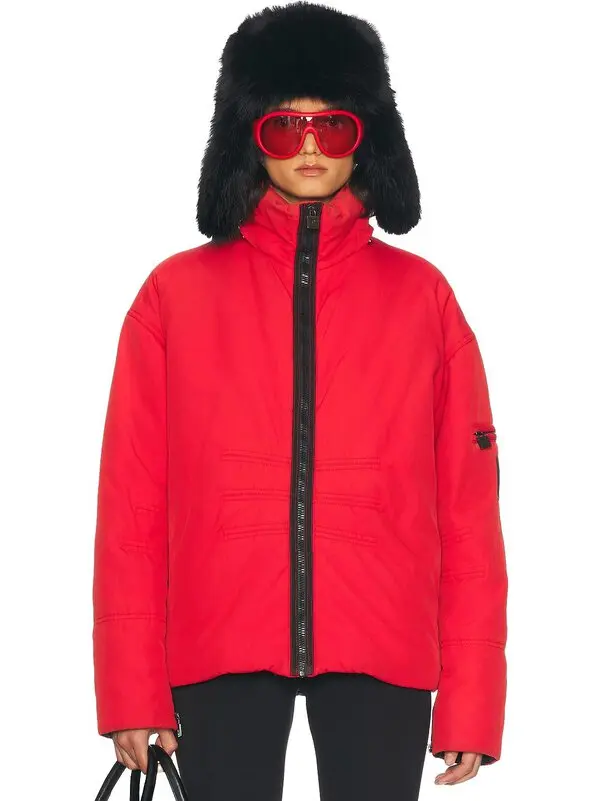 Chanel Quilted Puffer Jacket - Red