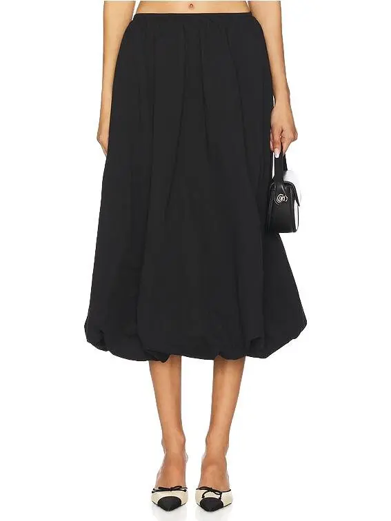 Lioness Intuition Bubble Midi Skirt - Onyx