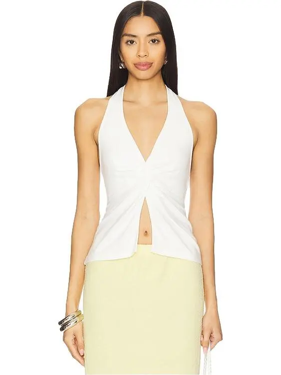L*Space Callie Halter Top - Cream