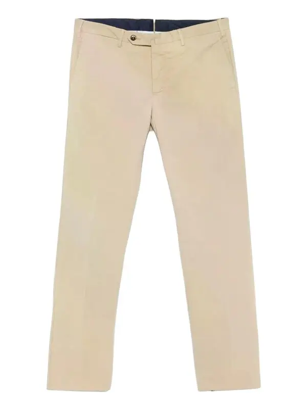 PT TORINO Pressed-crease Trousers - Neutrals
