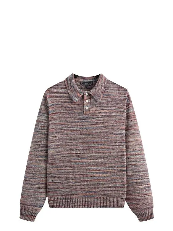 Kith Space Dye Harmon Rugby Pullover - Dewberry