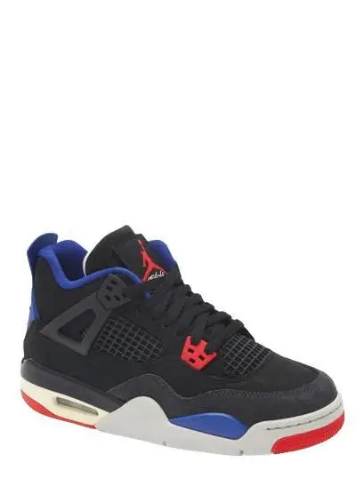 JORDAN Air 4 Retro Sneaker - Black/fire