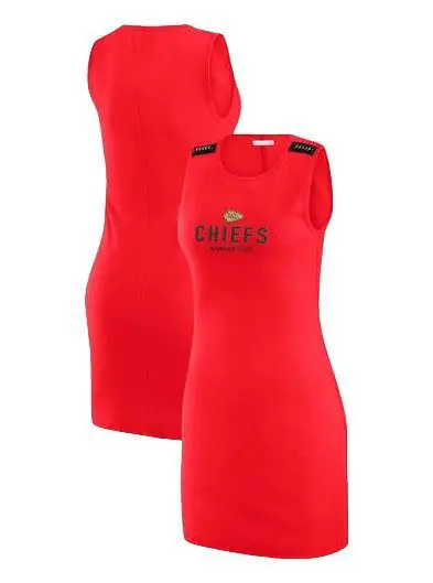 WEAR BY ERIN ANDREWS X Gracie Hunt Kansas City Chiefs Ribbed Tank Dress - Red