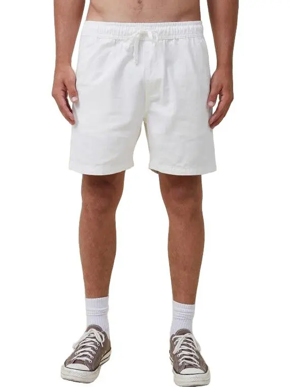 COTTON ON Relaxed Fit Easy Short - White Texture