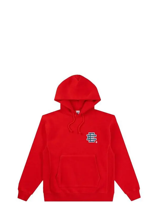 ERIC EMANUEL Ee Basic Hoodie - Red/navy Blue