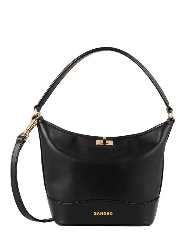 Sandro Tangoso Mini Bucket Bag - Black