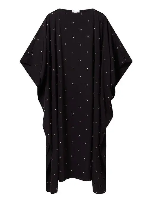 Stella McCartney Lead-free Crystal Embellished Caftan Dress - Black