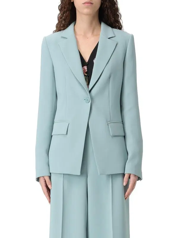TWINSET Single Breasted Jacket - Sky Blue