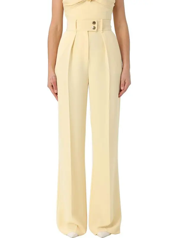 Elisabetta Franchi Trousers - Lemon