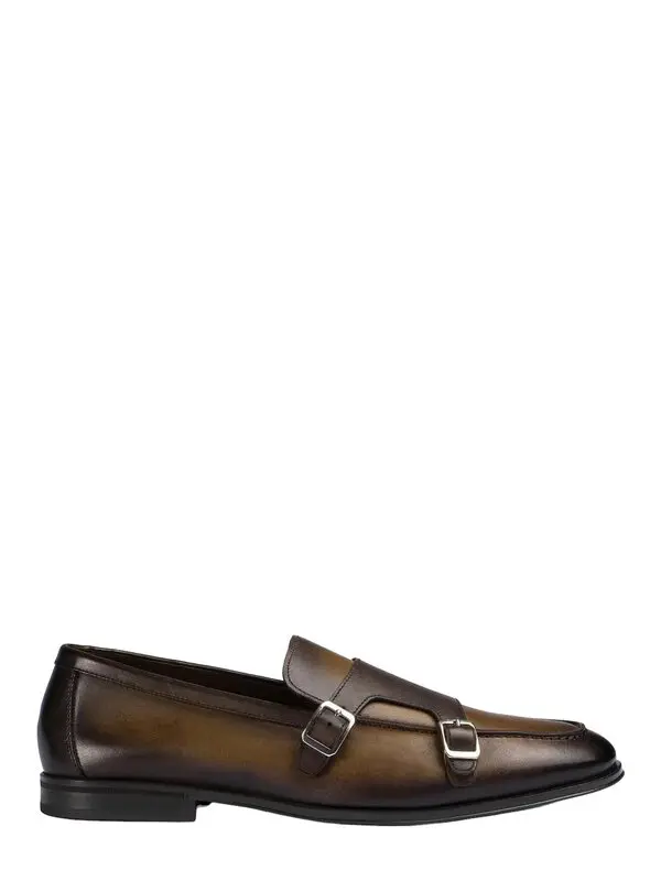 DOUCAL'S Monk Strap Shoes - Dark