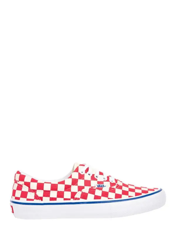 VANS Era Pro Checkerboard Rococco Sneakers - Red