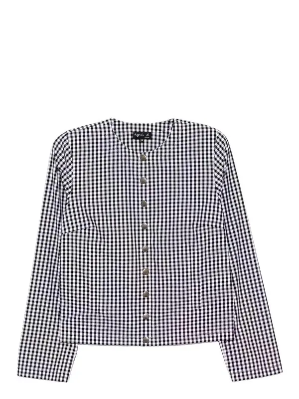 AGNÈS B. Checked Shirt - Black