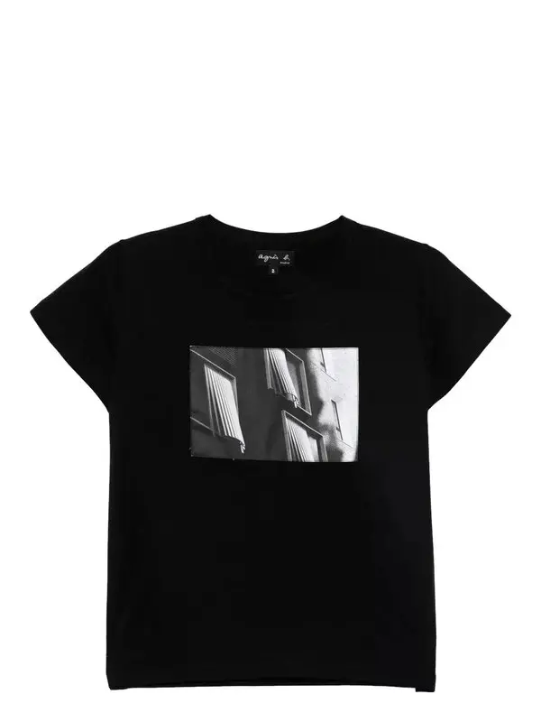 AGNÈS B. Graphic Print T-shirt - Black