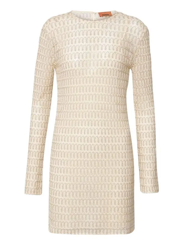 Missoni Lamé Minidress - Beige