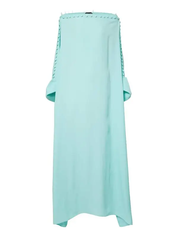 TALLER MARMO Mila Crêpe Cady Kaftan - Blue