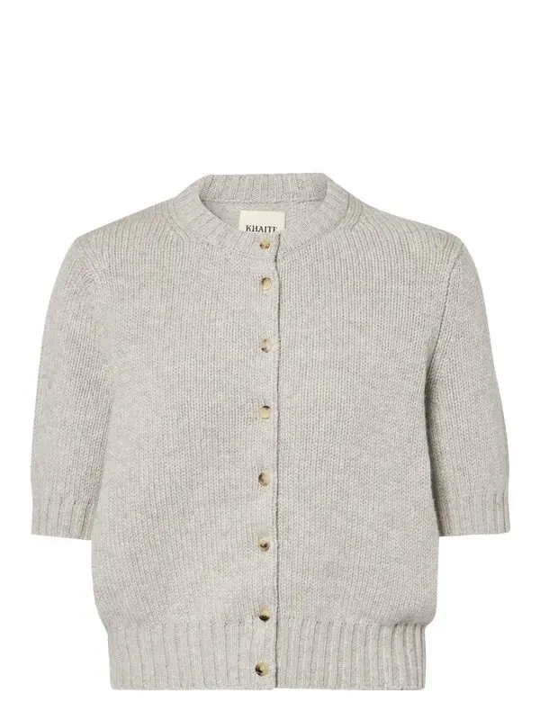 Khaite Nora Cashmere-blend Cardigan - Grey