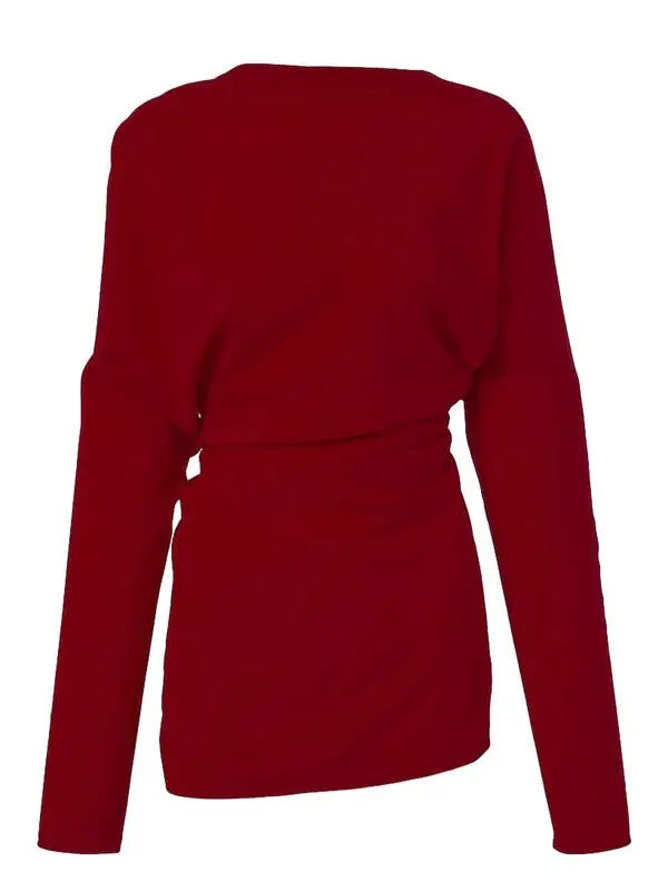 Proenza Schouler Keegan Gathered Top - Red