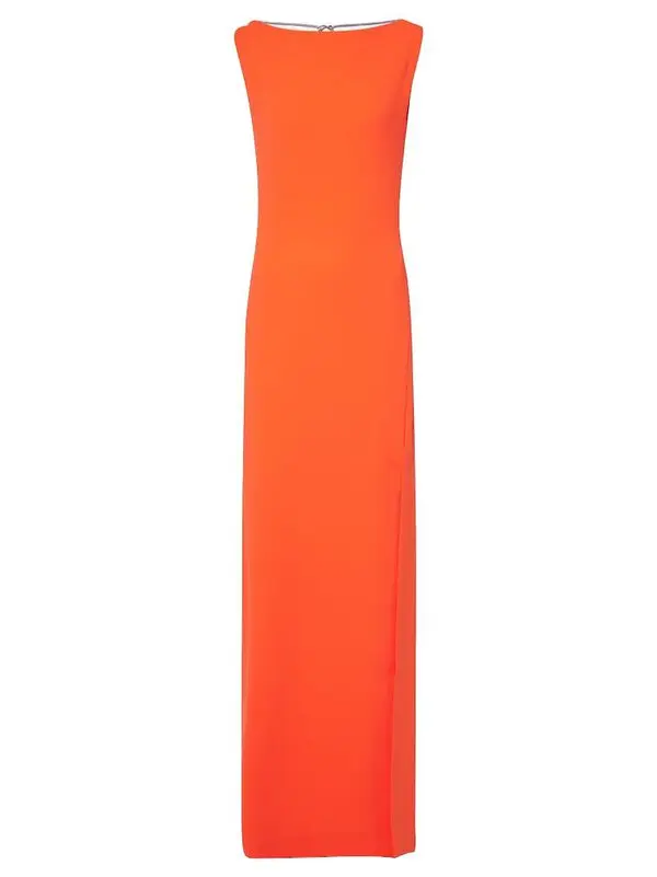 Max Mara Chain-detail Cady Gown - Red