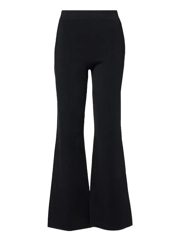 JOSEPH Knitted Flared Pants - Black