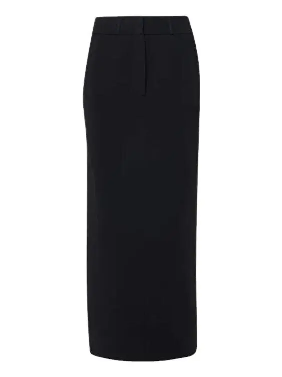 JOSEPH Knitted Mid-rise Maxi Skirt - Black
