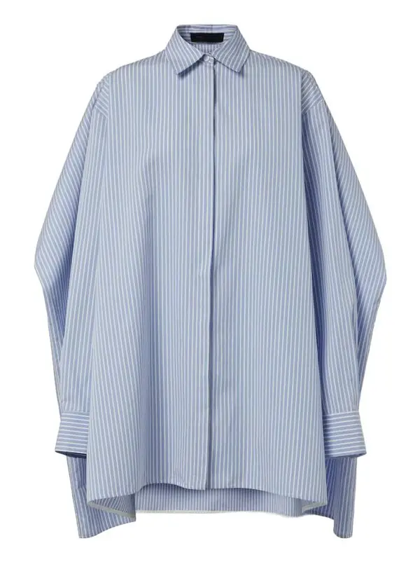 Proenza Schouler Isla Striped Mini Dress - Blue