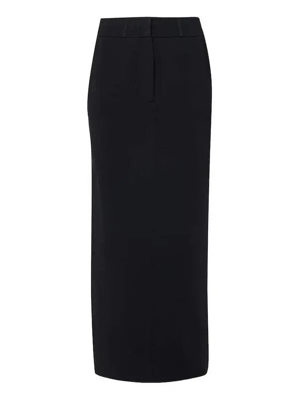 JOSEPH Knitted Mid-rise Maxi Skirt - Black
