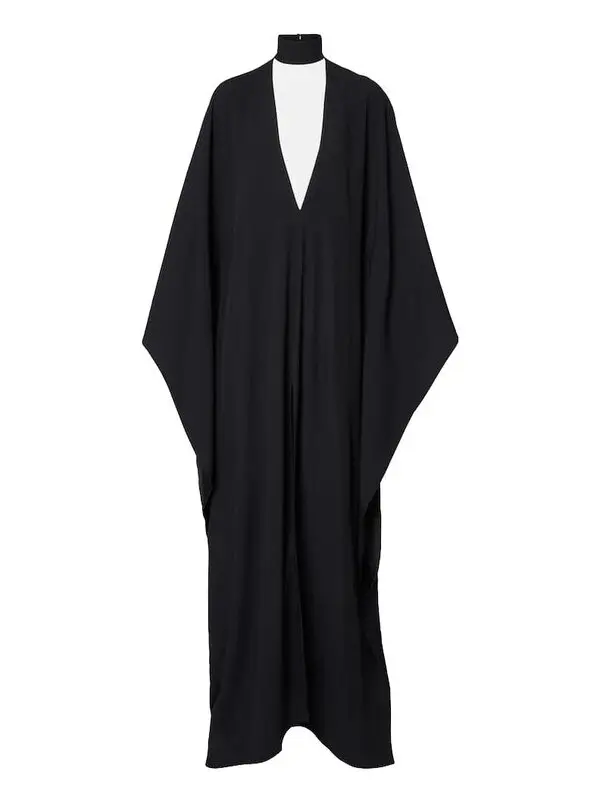 TALLER MARMO Crepe Cady Kaftan - Black