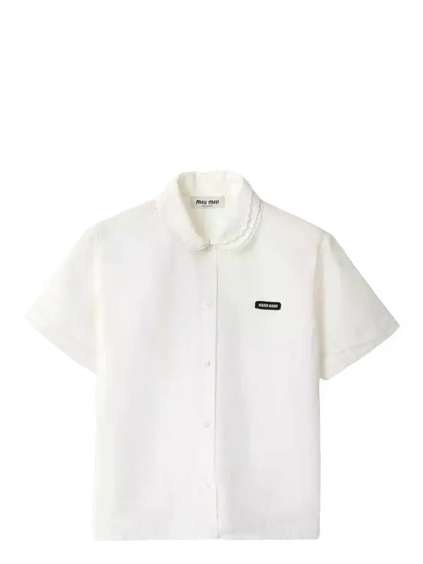 Miu Miu Poplin Shirt - White