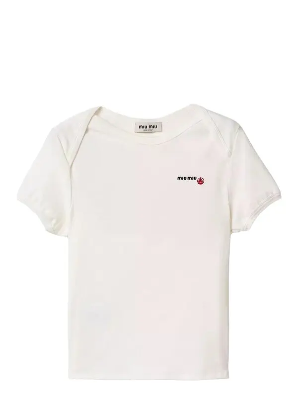 Miu Miu Jersey T-shirt - White