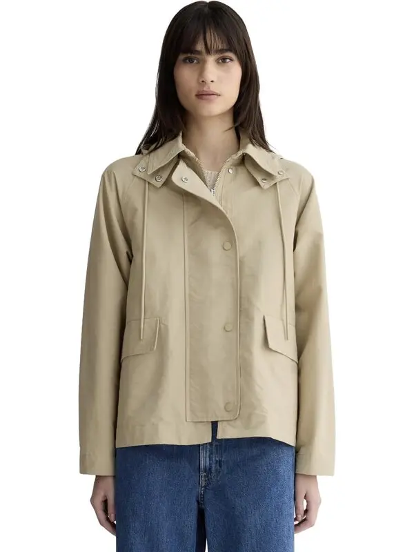 Everlane Short Anorak - Trench Coat Khaki