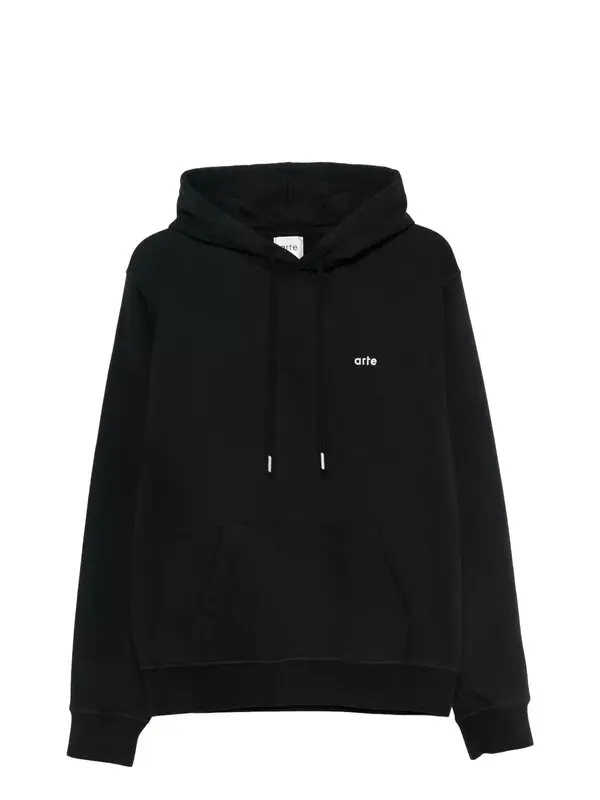 ARTE ANTWERP Energy-print Hoodie - Black