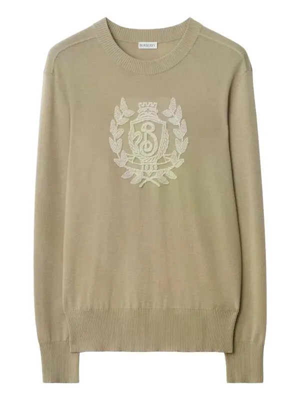 Burberry B Crest Sweater - Neutrals