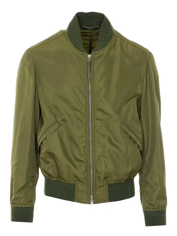 TOM FORD Jacket With Frontal Zip Closure - Green
