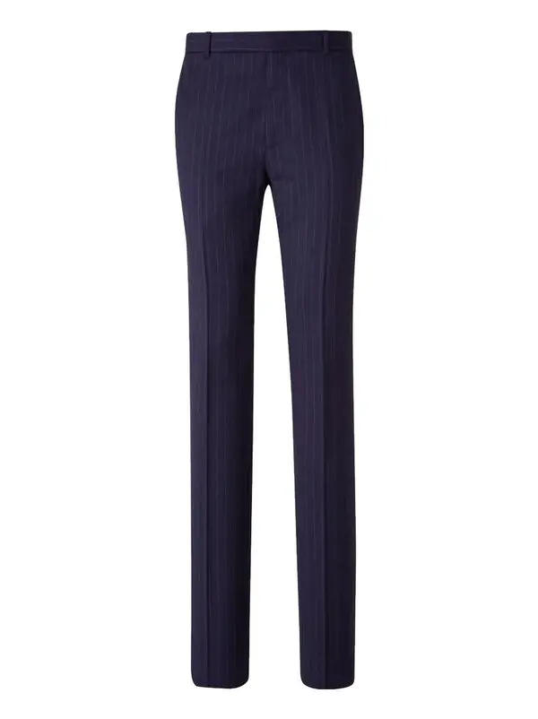 Givenchy Striped Wool Pants - Midnight Blue