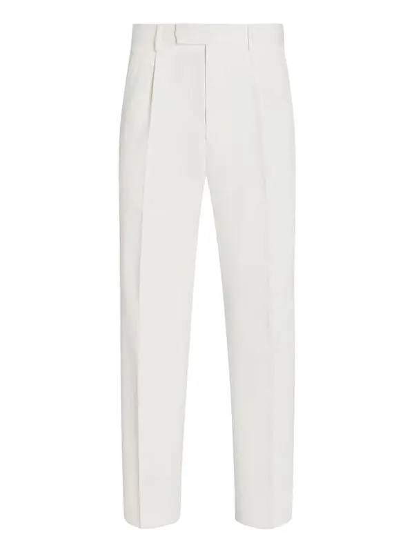 Zegna Formal Cotton Pants - White