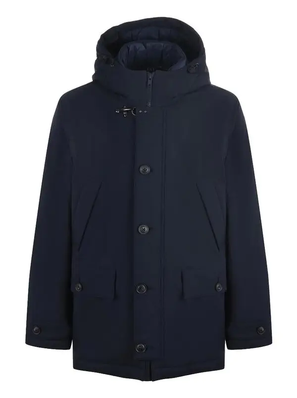 FAY Nylon Twill Padded Jacket - Blue