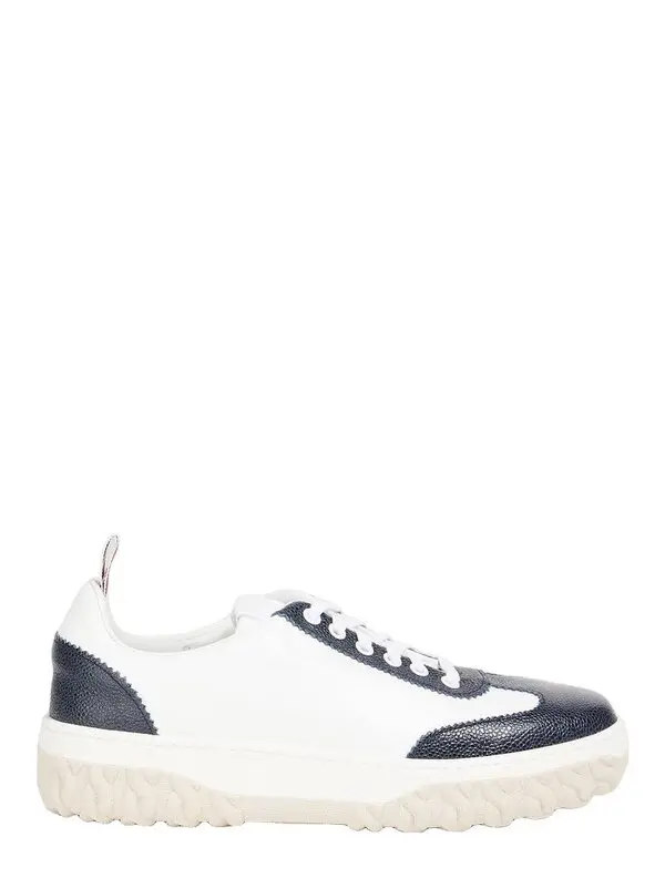 Thom Browne Court Leather Sneakers - White