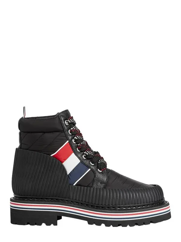 Thom Browne Quilted Hiking Boots - Black