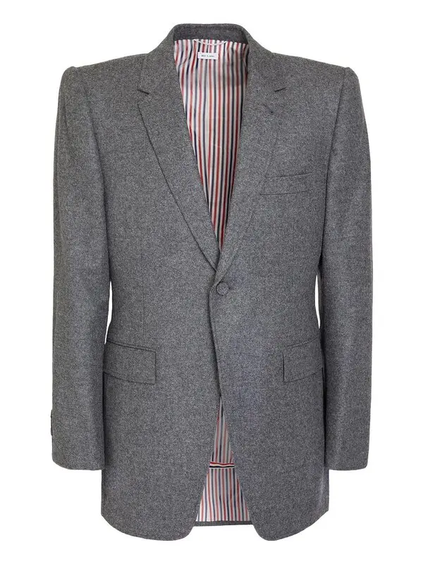 Thom Browne Woolflannel Blazer - Gray