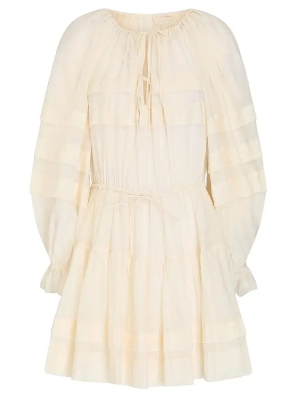 Ulla Johnson Polly Tiered Mini Dress - Ivory