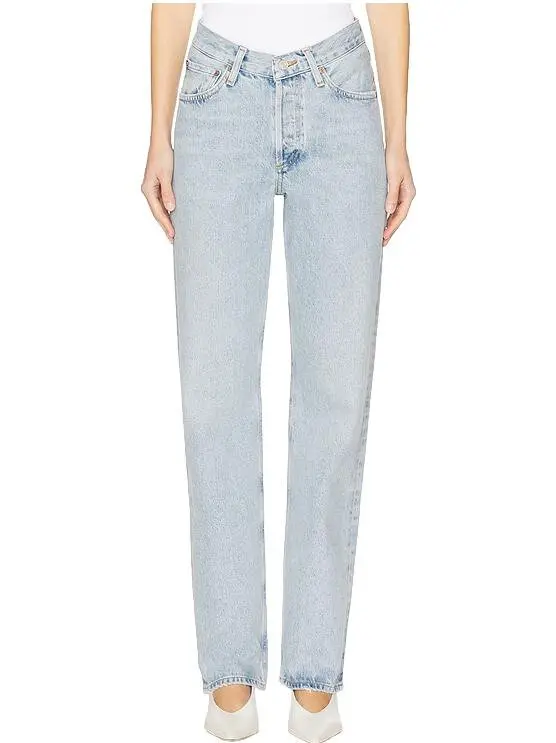 AGOLDE V-waist Kelly Jeans - Blue