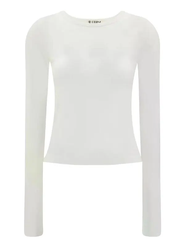 Eterne Fitted Long-sleeve Top - White