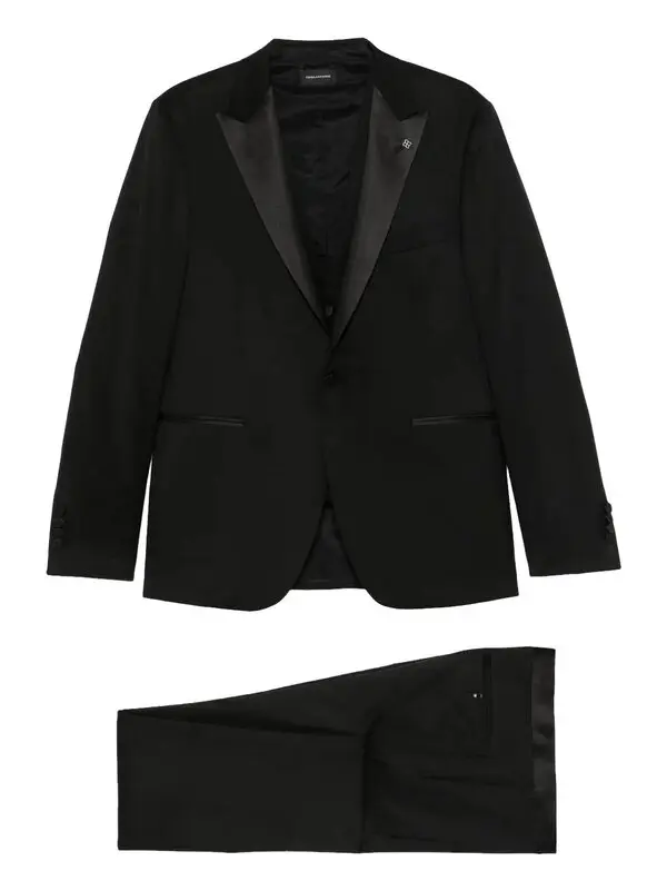 Tagliatore Wool Suit - Black